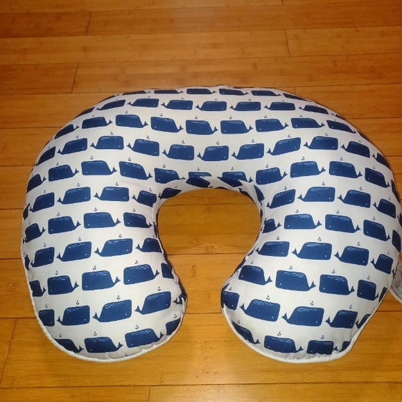 Boppy | Bedding | Boppy Pillow And Navy Blue Whale Print Pillow Cover ...
